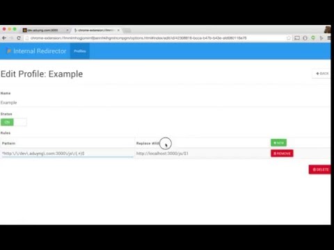 Internal Redirector Extension for Google Chrome(TM)