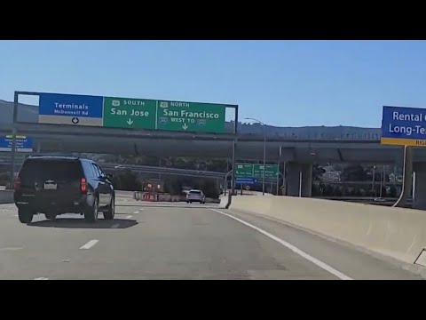 pickup from SFO international terminal and exit the freeway.