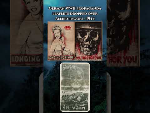 German WWII propaganda leaflets dropped over Allied troops - 1944 #ww2 #leaflets #history
