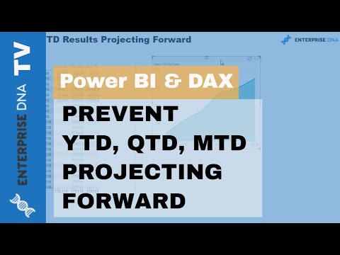 Prevent YTD, QTD, MTD Results Projecting Forward - DAX Techniques in Power BI