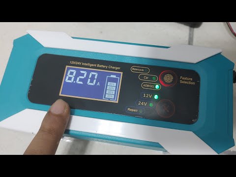 10$ 12v 8amp Battery charger Agm Lead Acid gel maintenance Free multi repair fix battery