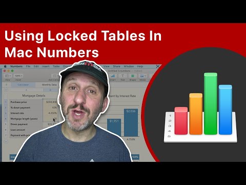Using Locked Tables In Mac Numbers
