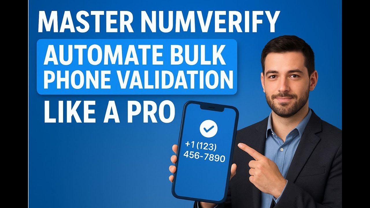 How to Validate Bulk Phone numbers using Numverify API - Complete Guide