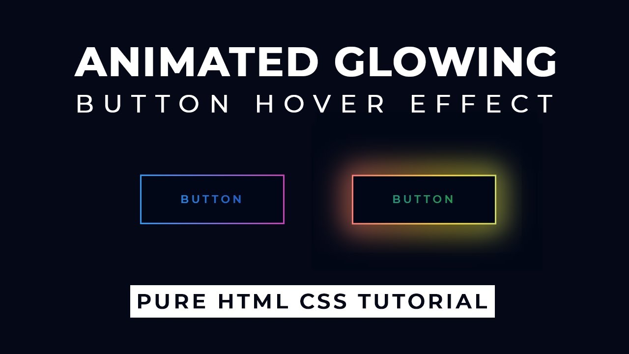 Animated Glowing Gradient Button Hover Effect Using Only CSS | CSS Tutorial | Enhance Coding