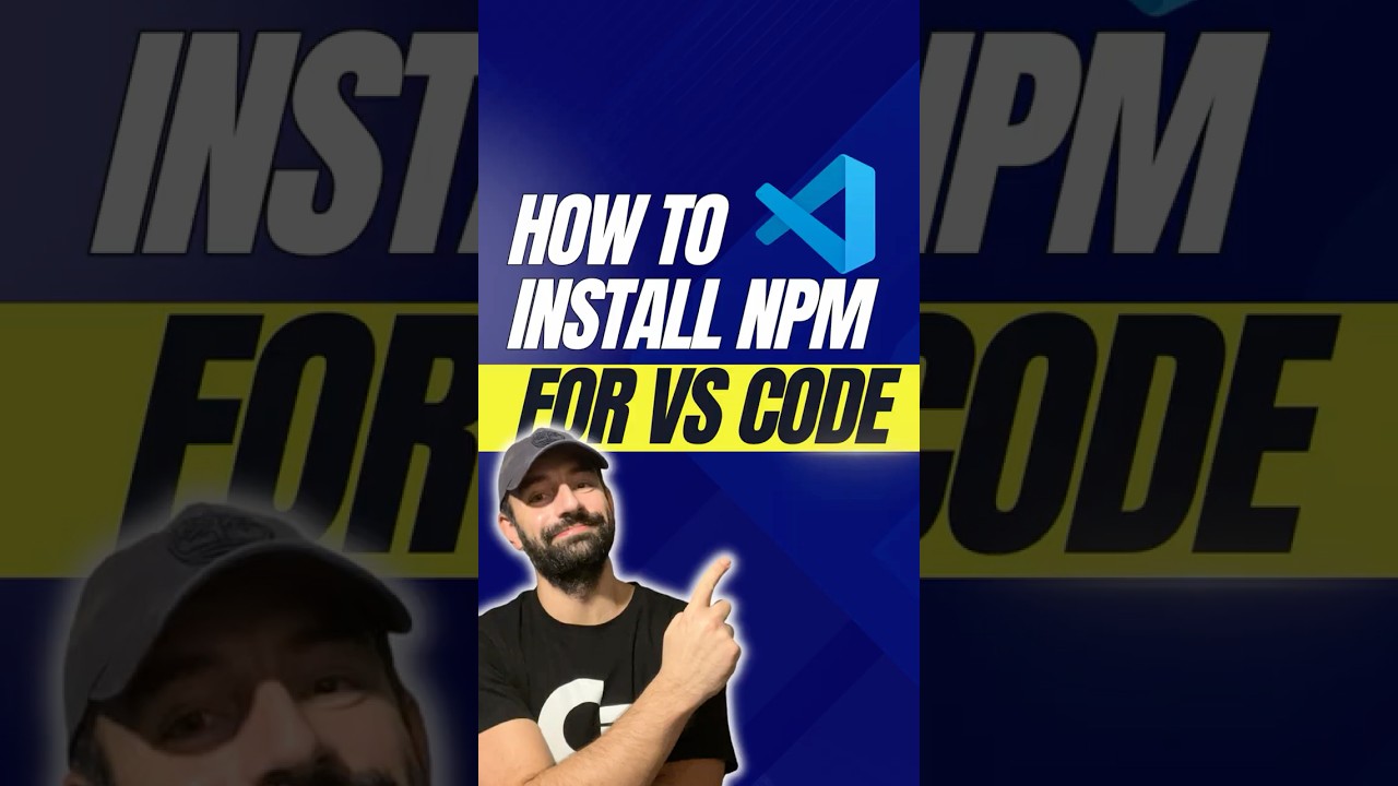 How to install npm for VSCODE