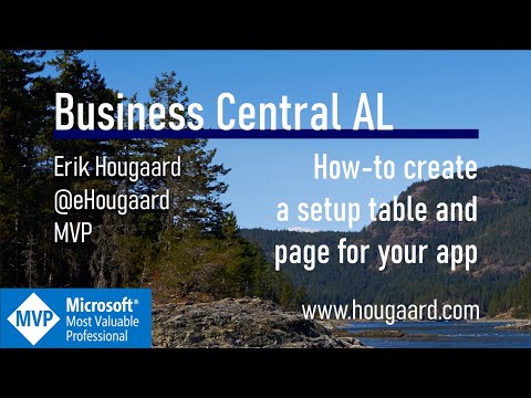 How to create a setup table and page for your app in AL and Business Central