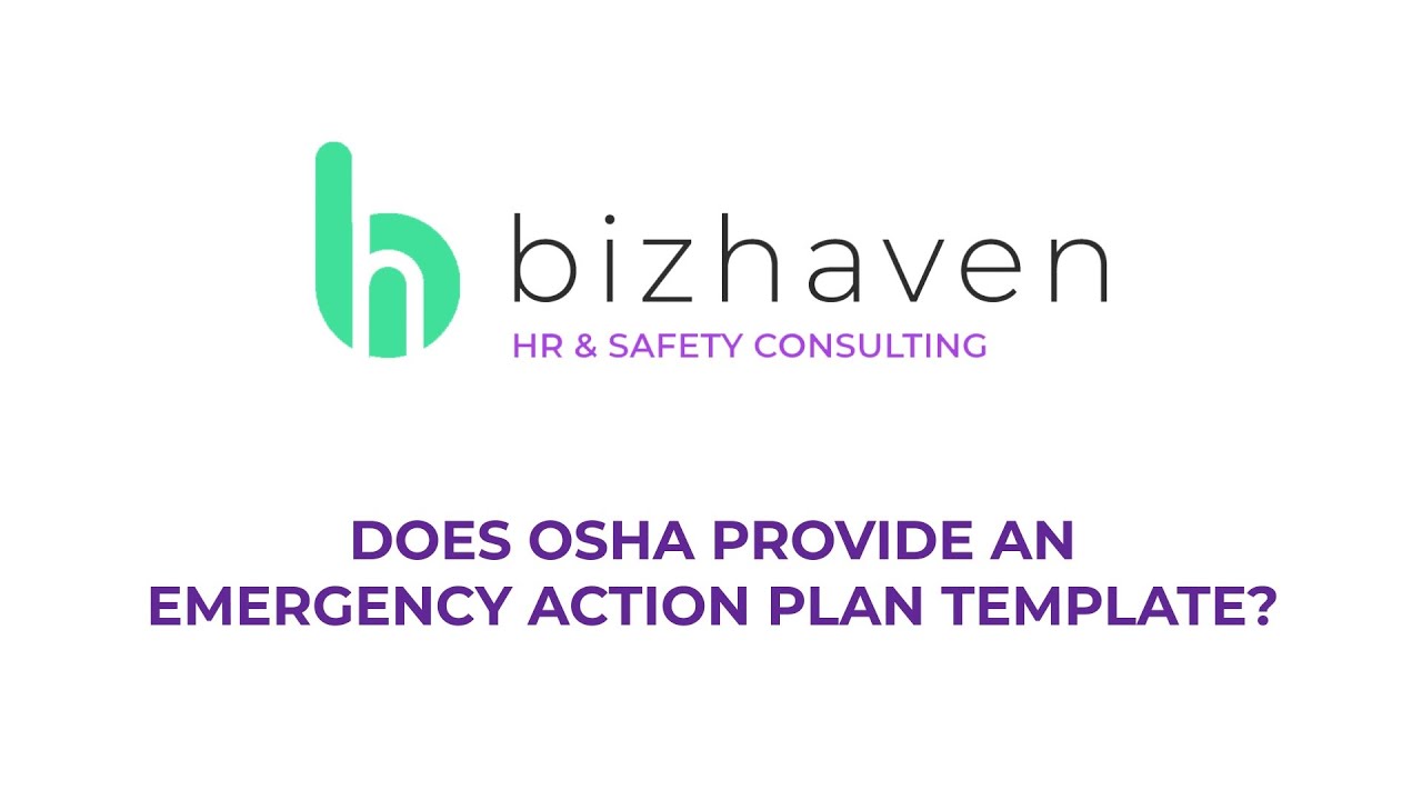 Does Osha Provide An Emergency Action Plan Template?
