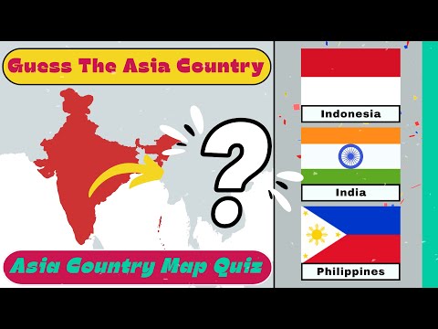 Guess the Asian Country on Map | Asia Country Map Quiz | Geography Quiz