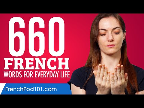 660 French Words for Everyday Life - Basic Vocabulary #33