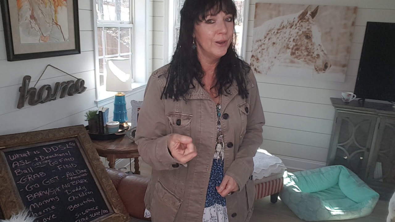 Christina Lee with Deaf Dogs Rock demonstrates Deaf Dog Sign Language