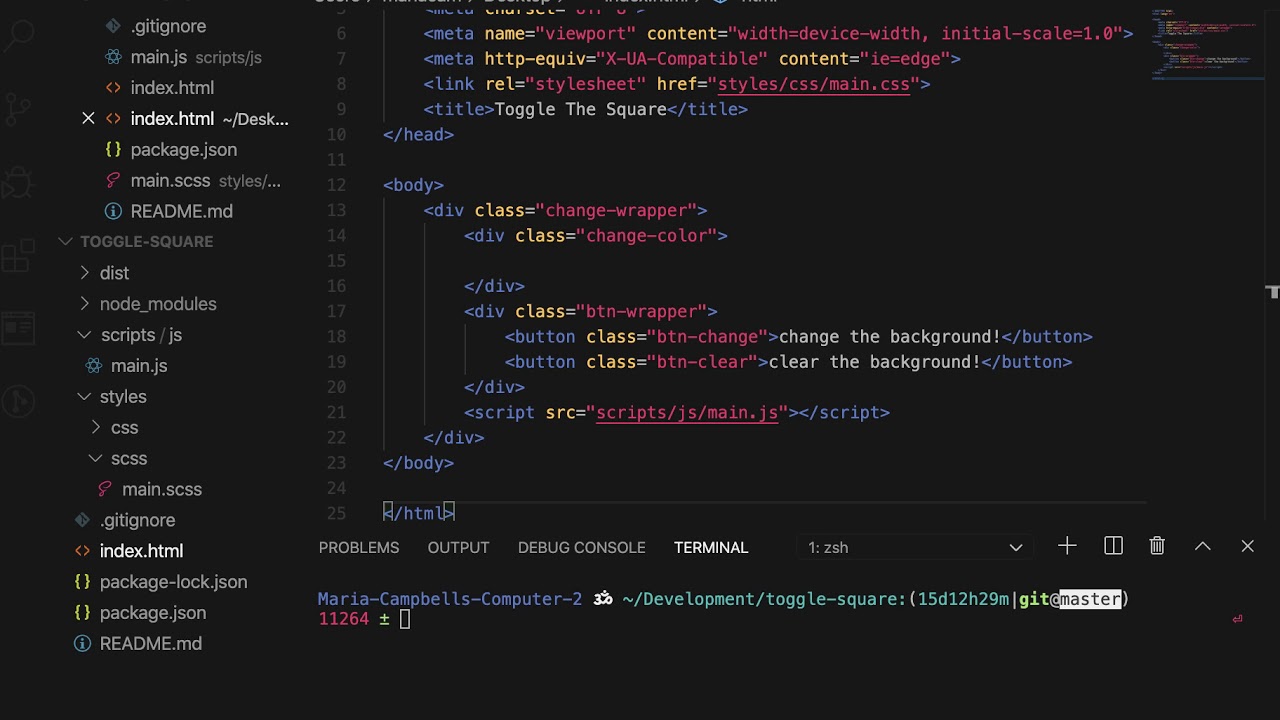 Opening VS Code with a shell command from within a folder in Terminal