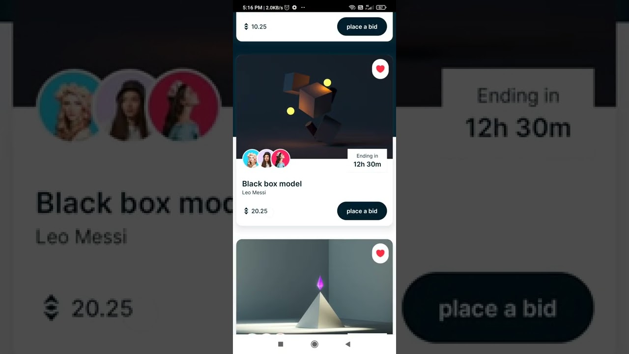 NFT market place app by using React native