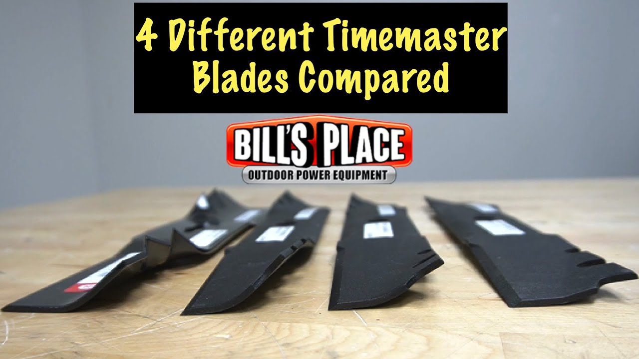 Comparison of 4 Different Toro Timemaster Blades