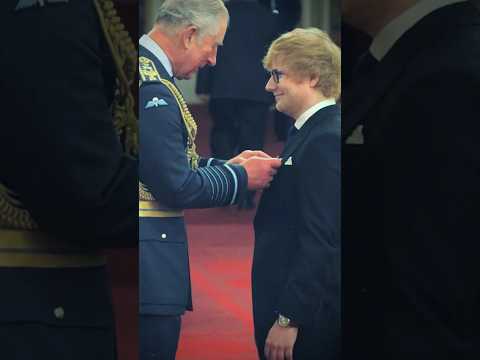 Ed Sheeran received a royal honor, an MBE - Member of the Order of the British Empire, in 2017.