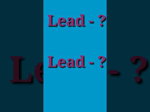Different meaning of'Lead'#shorts