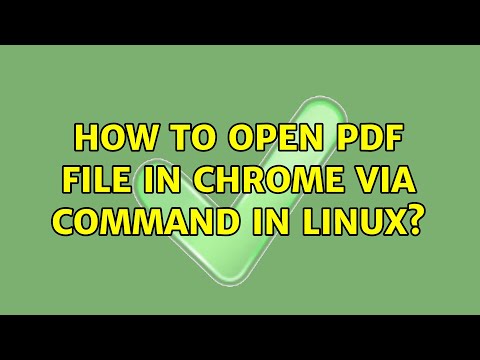 How to open PDF file in Chrome via command in Linux?