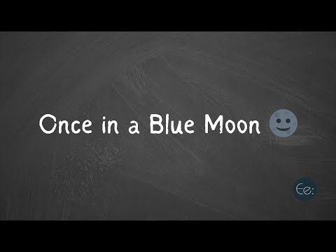Once in a Blue Moon 🌚 What Does It Mean? English Explained #phrases #expression #meaning #idiom #esl