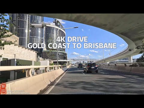 [4k] Driving From Gold Coast To Brisbane Saturday 2 Dec 2023 | Queensland | Australia