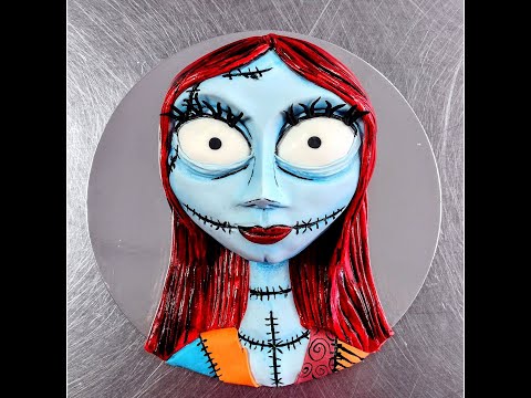 Sally Face Cake Tutorial - Nightmare Before Christmas