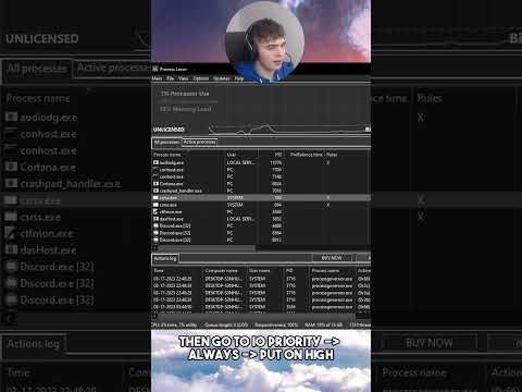 EASY PROCESS LASSO TRICK FOR #valorant