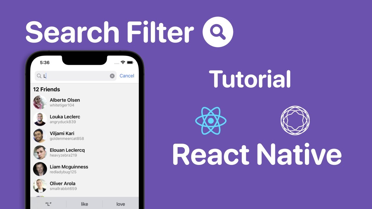 React Native Search Filter | Tutorial