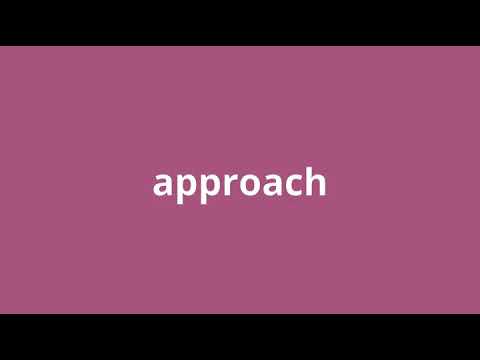 what is the meaning of approach
