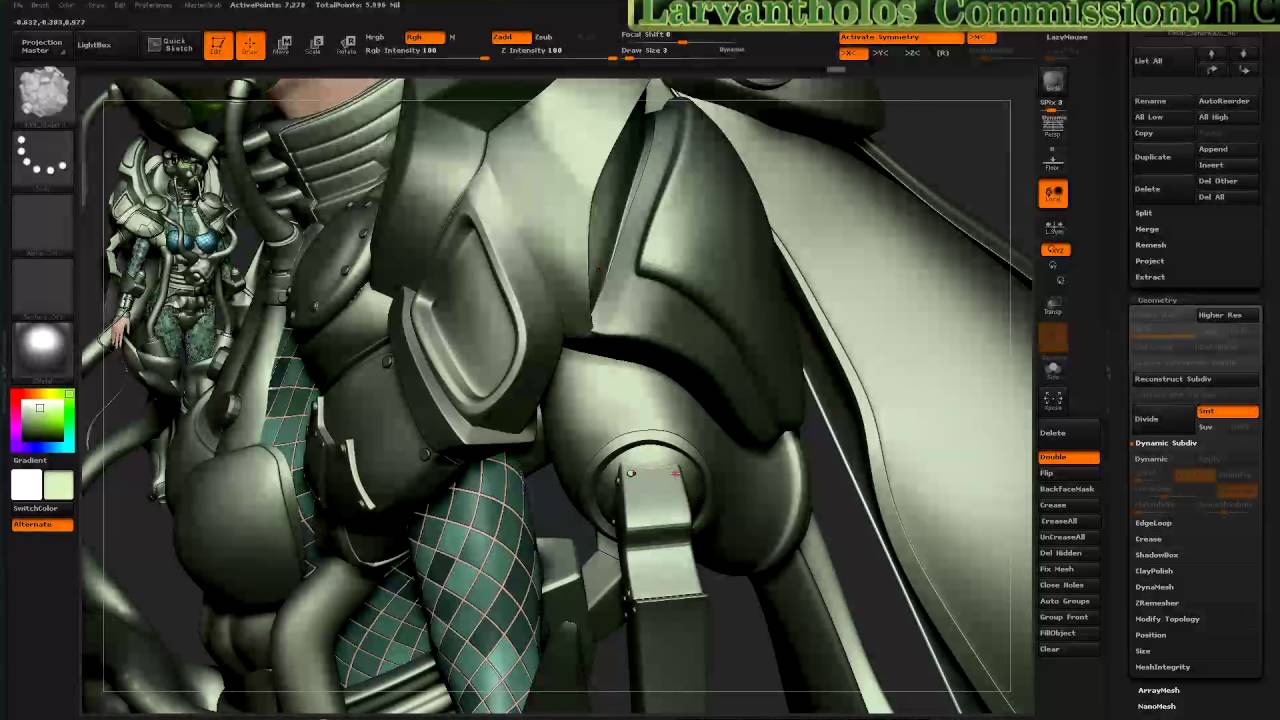 #artstation #sculpting #hardsurface Character Design Focused on Cyberpunk, Mechs, and Anything cool