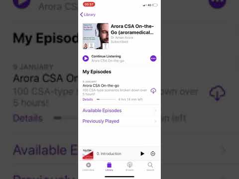 Listening to chapters on Apple's Podcasts app
