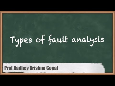 Types of Fault Analysis - Fault Analysis - GATE Power System Video Lecture - Power System (Video ...