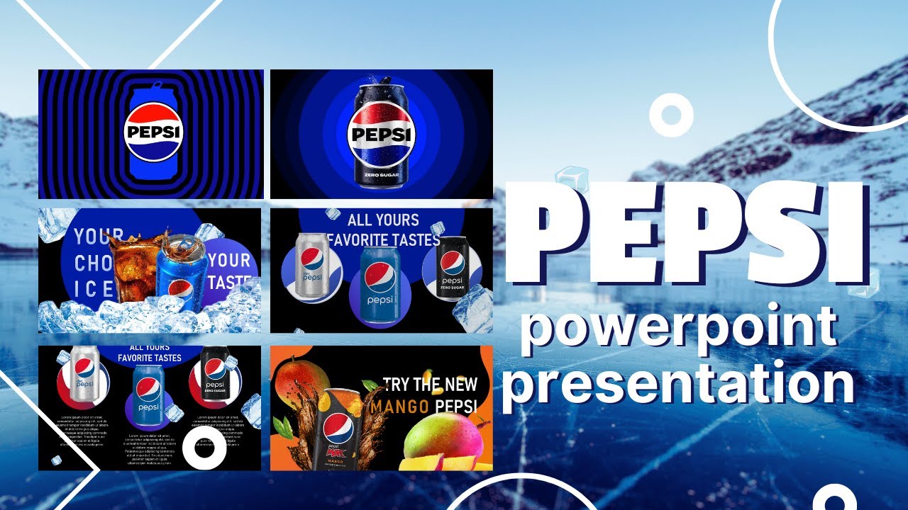 PEPSI Theme PowerPoint Presentation 2023  |  TUTORIAL  |  FREE TEMPLATE