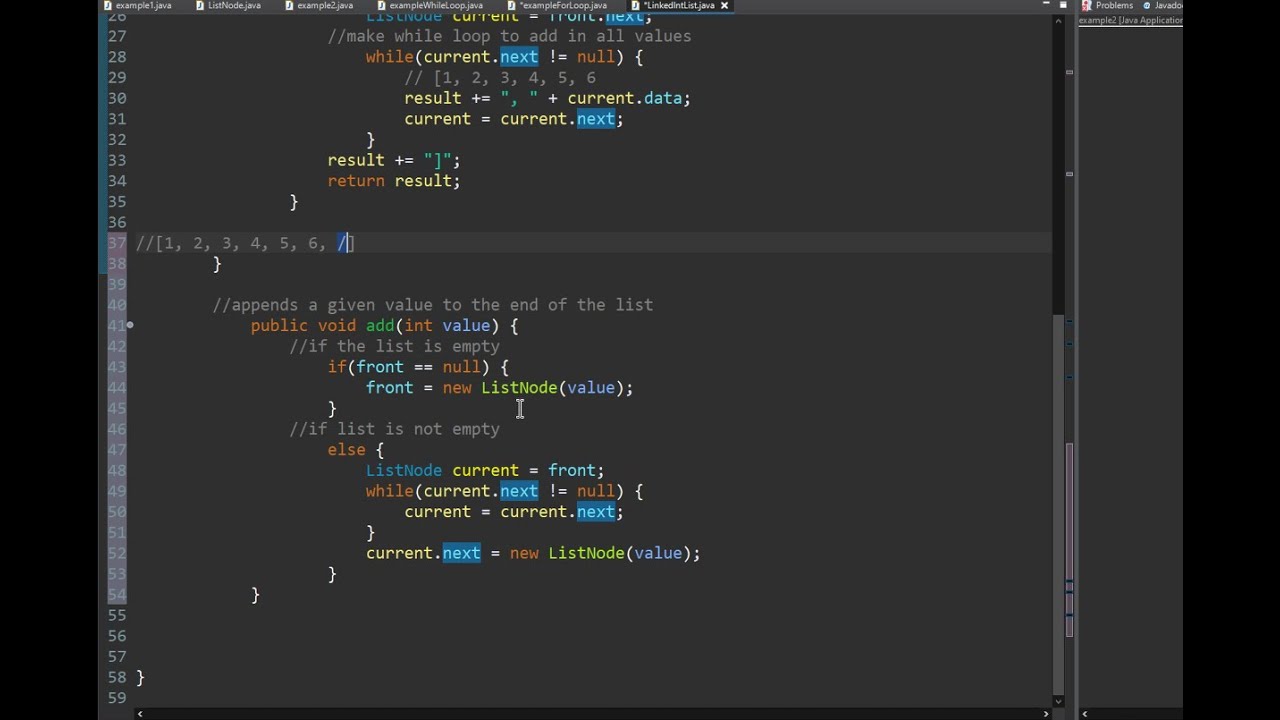Building Java Programs || CH16 (ListNode) || LinkedIntList class with add() method pt.1