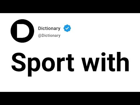 Sport with Meaning In English