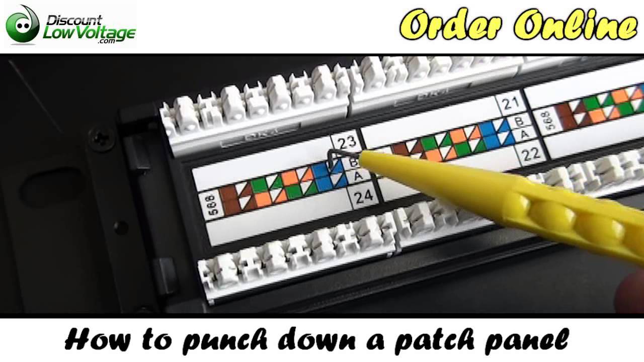 (HD) Video - How to Punch Down a Patch Panel | DIY Instructions