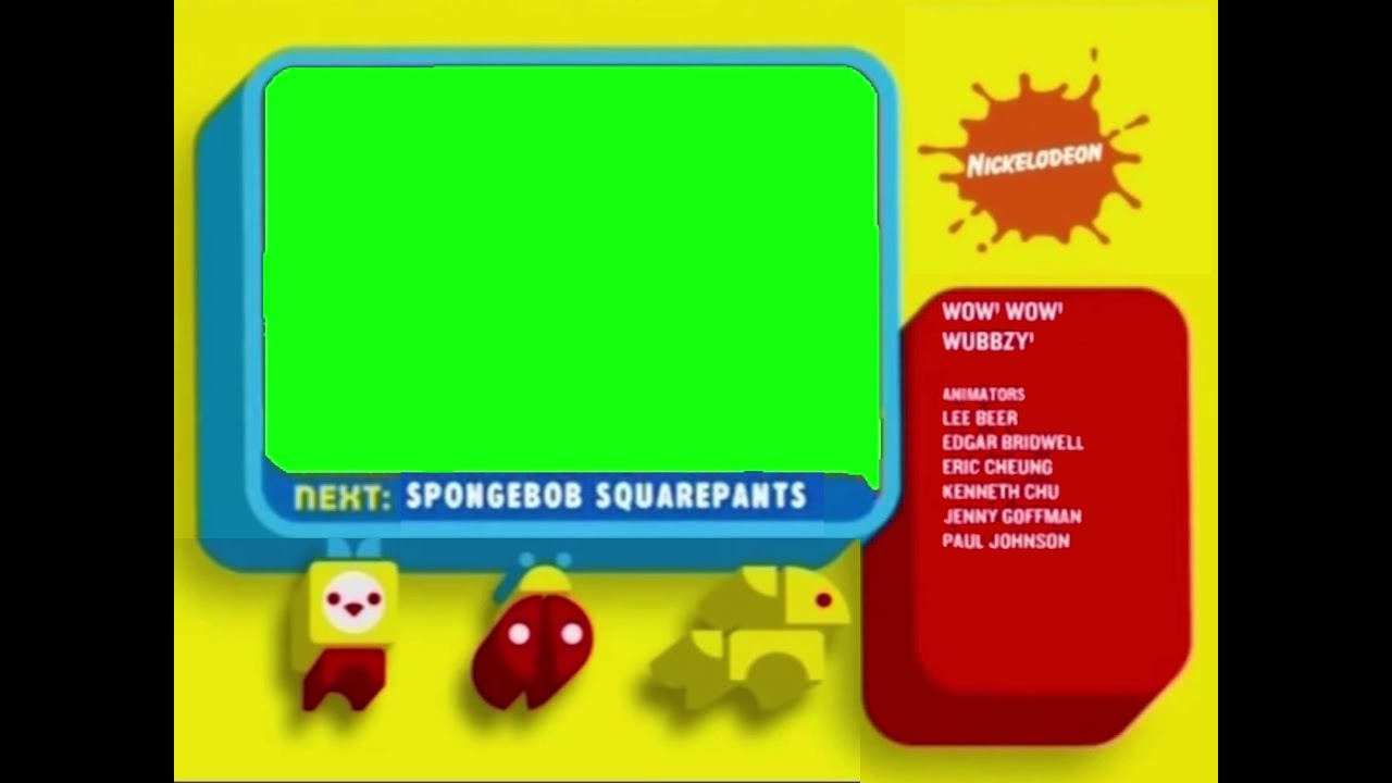 Nickelodeon Playdate Split Screen Credits Template (NEXT: SPONGEBOB SQUAREPANTS, 2009)