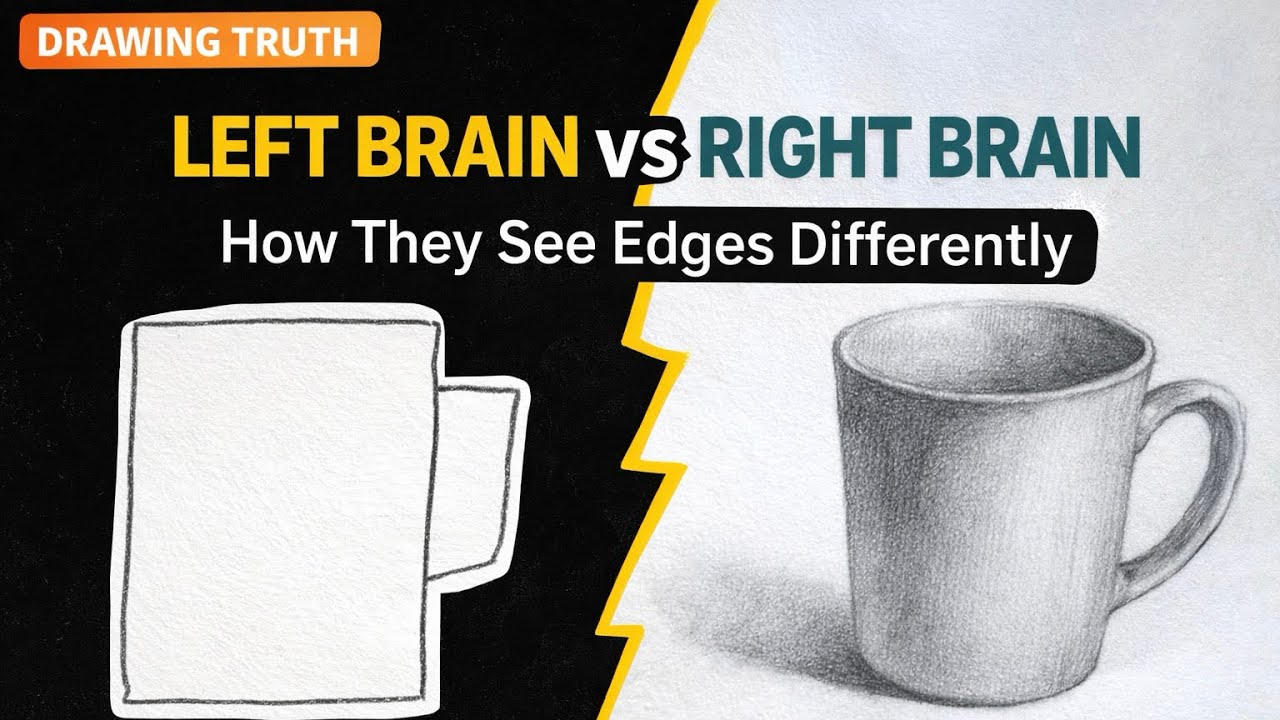 Episode 5｜Learn to See: Left Brain vs Right Brain Drawing Exercise | How to draw 