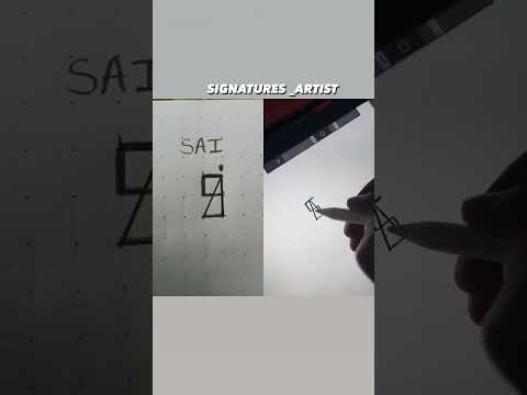 Try to make SAI name style & logo 2023 #signature #signaturelogo #art #kennywayneshepherd