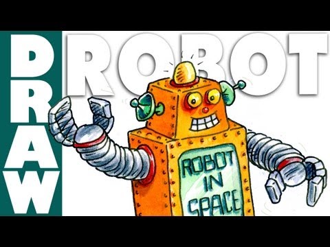 How to draw a Robot in Space | Shoo Rayner