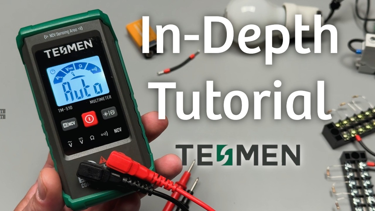 ⭐ How to Use the Tesmen TM-510 Smart Digital Multimeter | Simple Auto-Ranging for Beginners! 💡