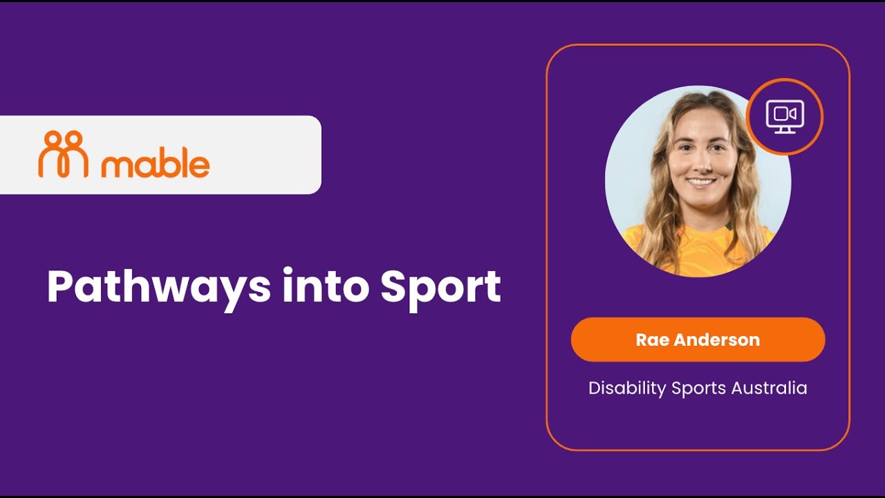 Pathways into sport for NDIS participants