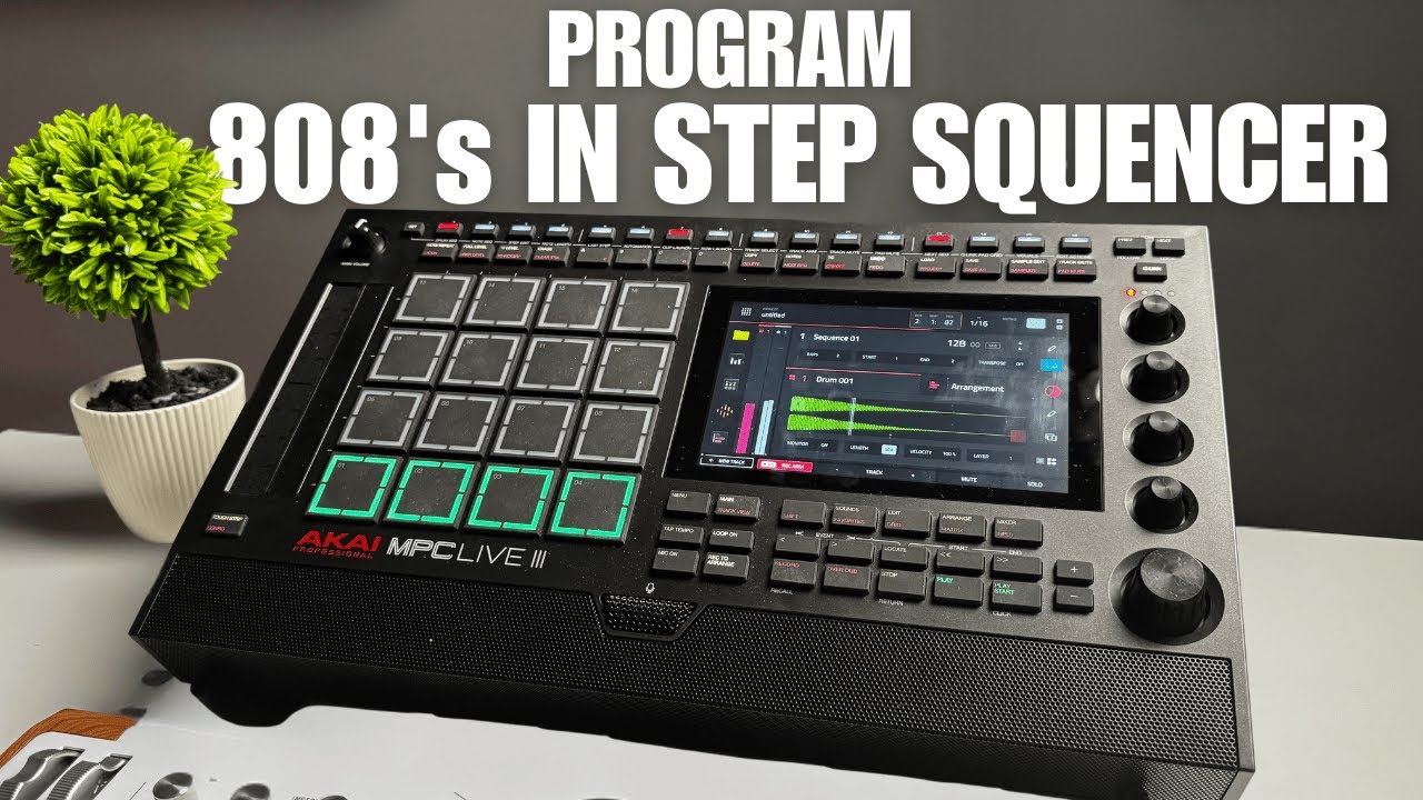 MPC Live 3 Tutorial: How To Program 808's in Step Sequencer