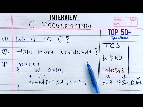 Learn C Programming INTERVIEW Questions for College Placement | Learn Coding | CProgramming ...