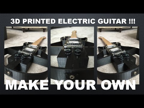 ⚡ Functional Electric Guitar Project !!!・ STL File for ・Cults