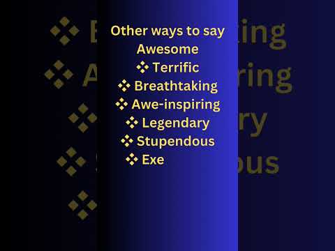 other ways to say awesome|#english #shorts #learnenglish #spoken #dailyusedenglish