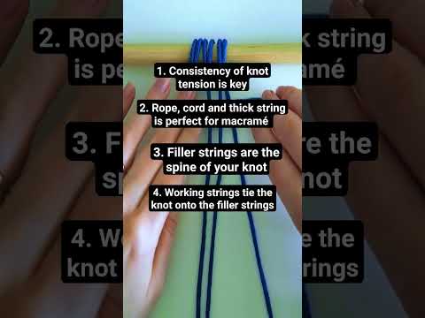 Beginners Macramé Tips Part 2 #macrame #macramé #tips #beginners #art #craft