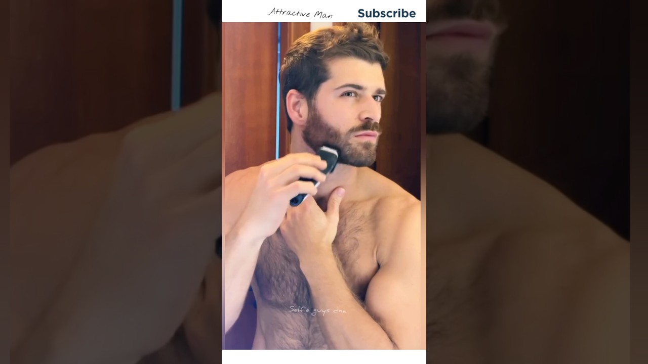 Handsome Guy stunning looks and the trimming beard #shorts