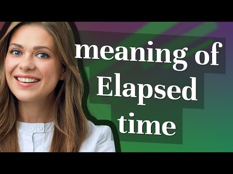 Elapsed time | meaning of Elapsed time