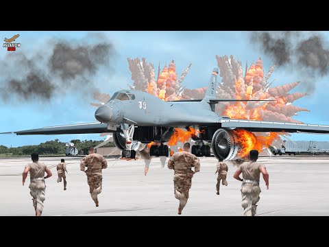 U.S. B-1B Lancer Engine Explodes During Bomber Task Force Mission in Spain
