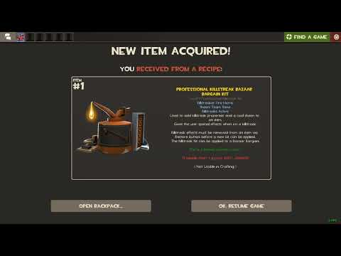 Craft Professional Killstreak Bazaar Bargain Kit