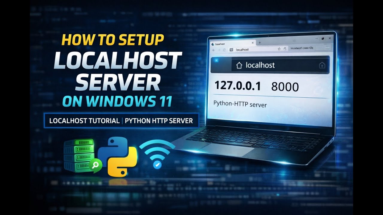 How to Setup Localhost Server on Windows 11 — Localhost Tutorial | Python HTTP Server