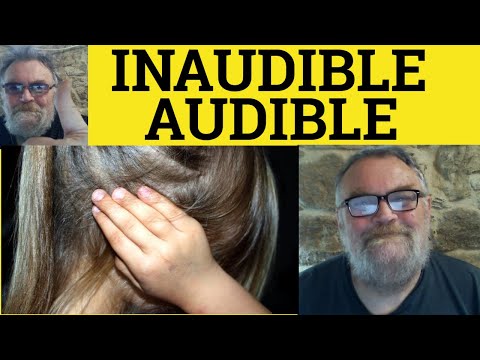 🔵 Inaudible Meaning - Audible Definition - Inaudibly Defined - Audibly Explained - Roots Audibility